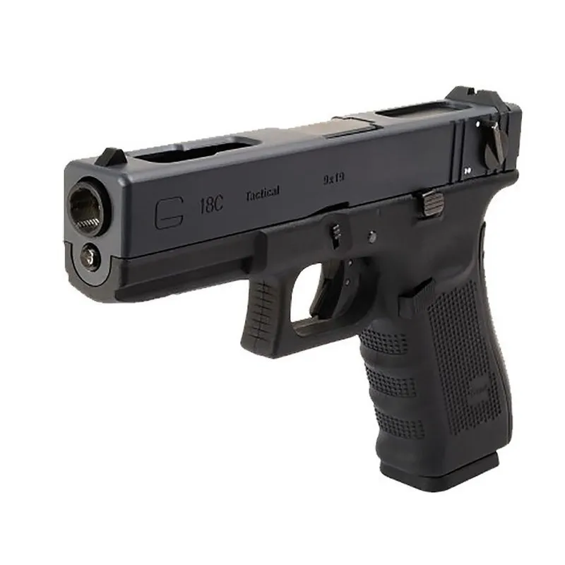 WE GAS PISTOL G18 GEN4 BLACK METAL SLIDE BLOWBACK W059B