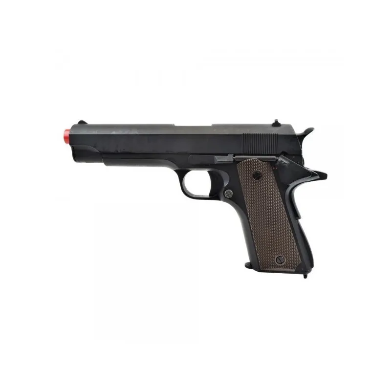 PISTOLA SOFTAIR ELETTRICA COLT 1911 AEP SEMI FULL AUTO NERA CYMA CM123