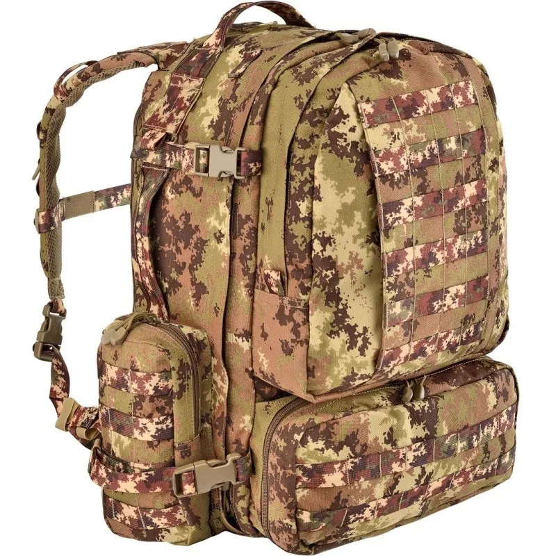 MILITARY BACKPACK 60LT MODULAR BACK PACK ITALIAN CAMO DEFCON 5 D5 ...