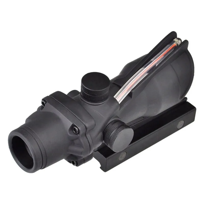 ACOG FIBER OPTIC RIFLE RED DOT SIGHT BLACK AO1001-B AIM-O