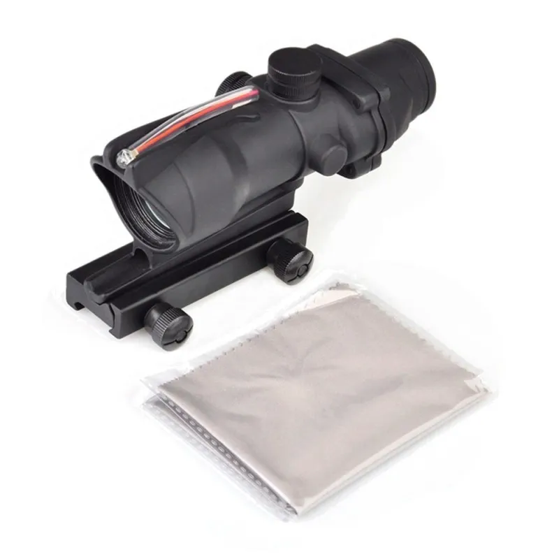 ACOG FIBER OPTIC RIFLE RED DOT SIGHT BLACK AO1001-B AIM-O