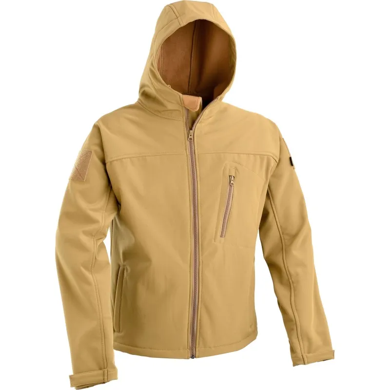 DEFCON 5 SOFT SHELL JACKET WITH FIXED HOOD BLACK D5-3429 B TAGLIA S