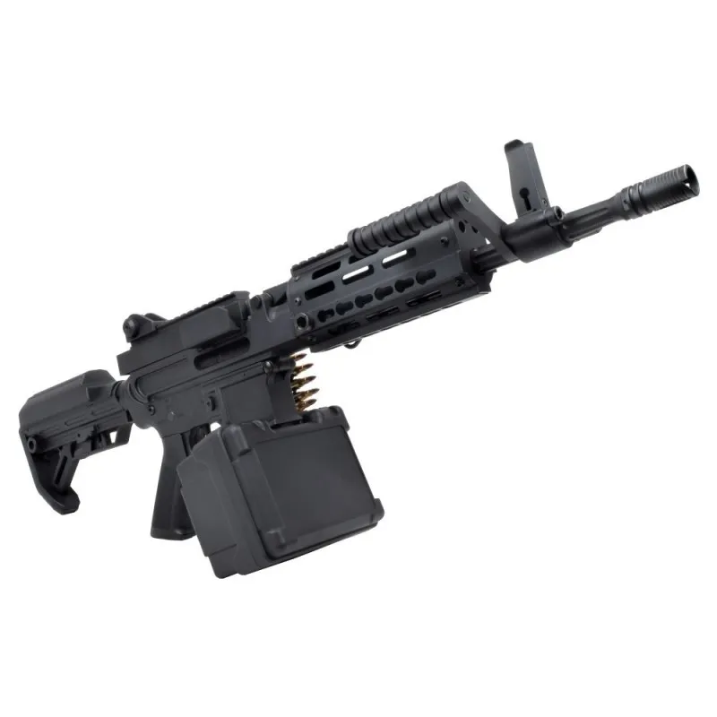 FUCILE SOFTAIR ELETTRICO MITRAGLIATRICE 14.25 FULL METAL LMG RIS KEYMOD ...