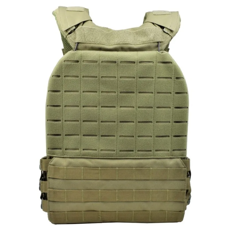 EXAGON TACTICAL VEST PLATE CARRIER GREEN EX-VT473V
