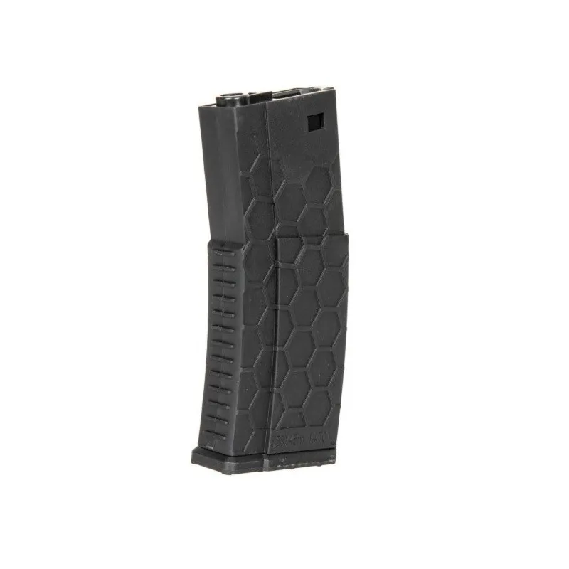 HI-CAP MAGAZINE AIRSOFT RIFLE M4 300 BB'S HEX BLACK BATTLE AXE 7789