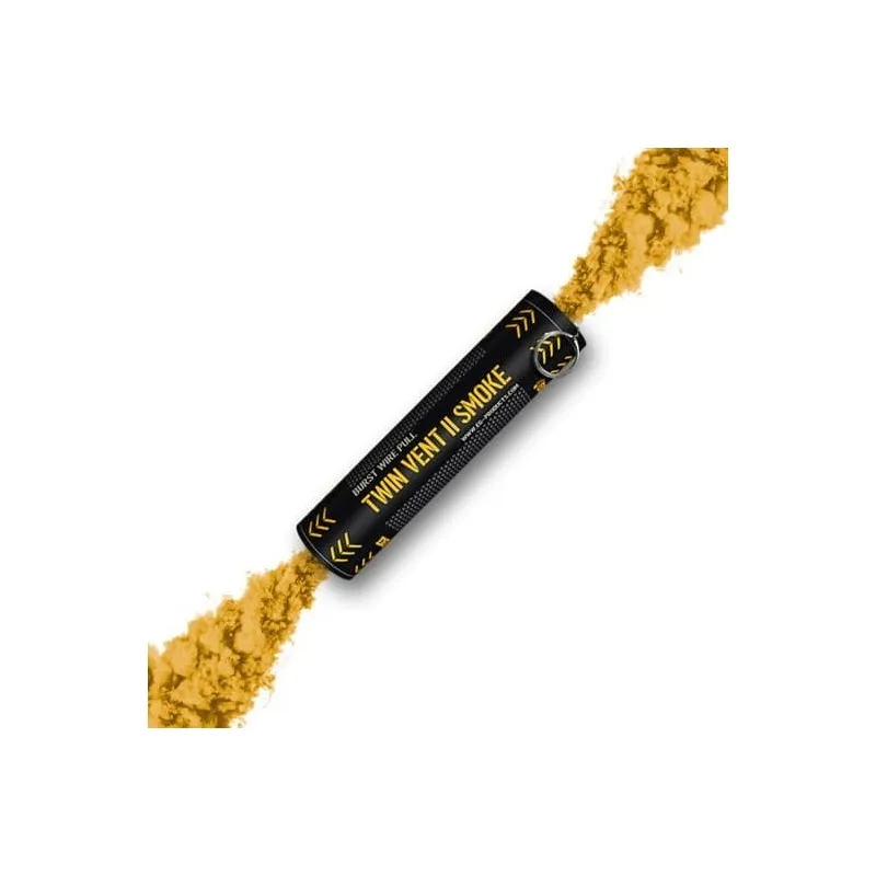 TWIN VENT BURST WIRE PULL SMOKE GRENADE YELLOW ENOLA GAYE EG-WP40-YELLOW