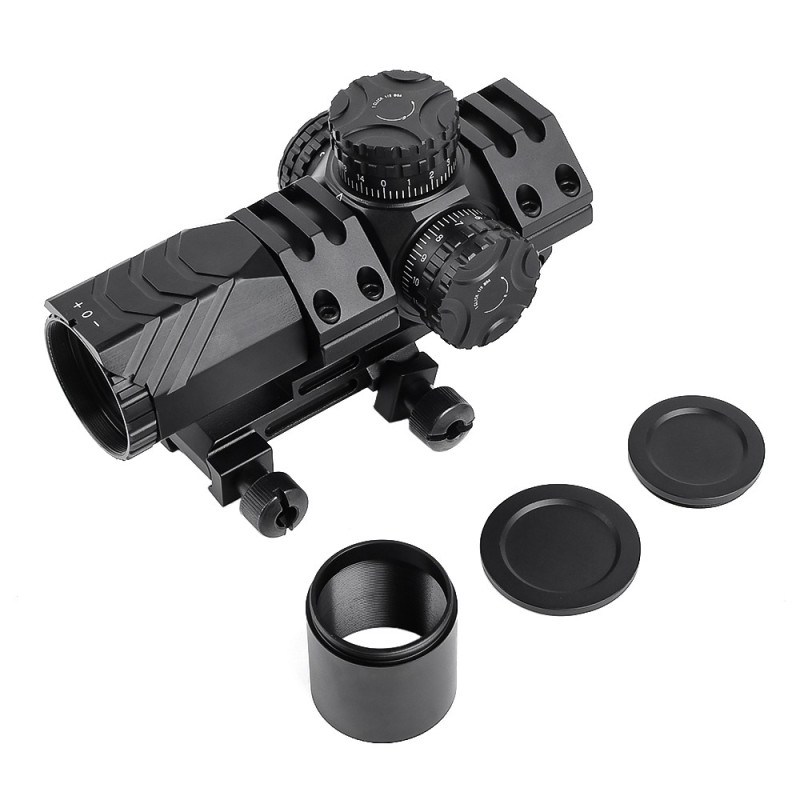 AIM-O Compact Scope 3x25mm Black Airsoft with Illuminated Reticle