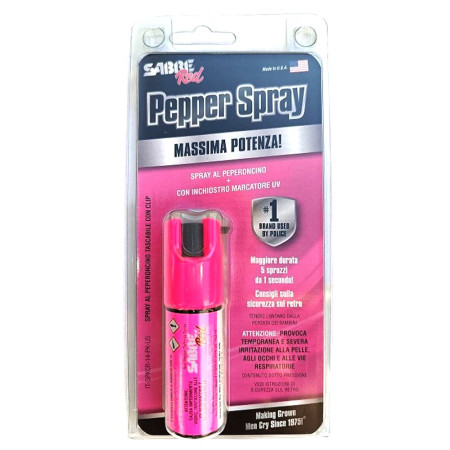 SPRAY ANTIAGGRESSIONE AL PEPERONCINO 15ML SABRE RED SP01