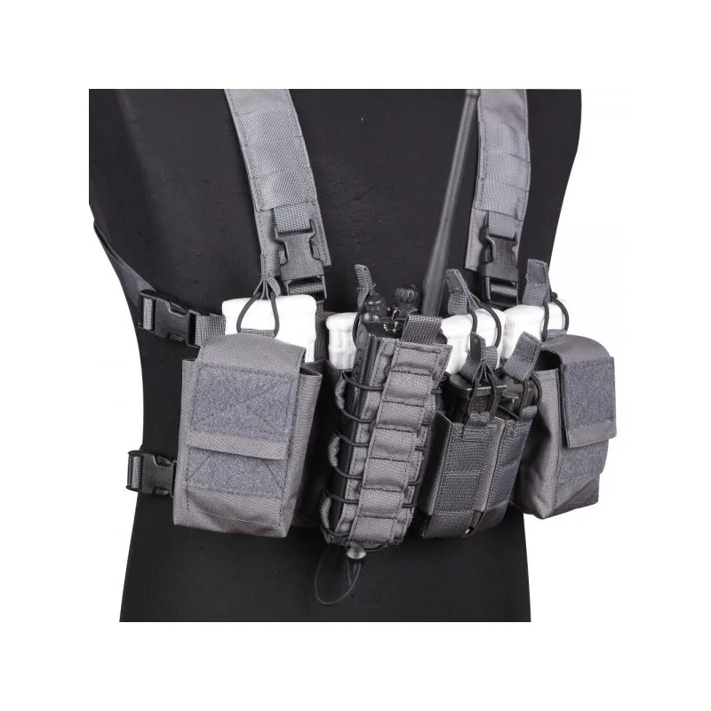 EMERSON GEAR D3CR TACTICAL CHEST RIG WOLF GREY (EM7442WG)
